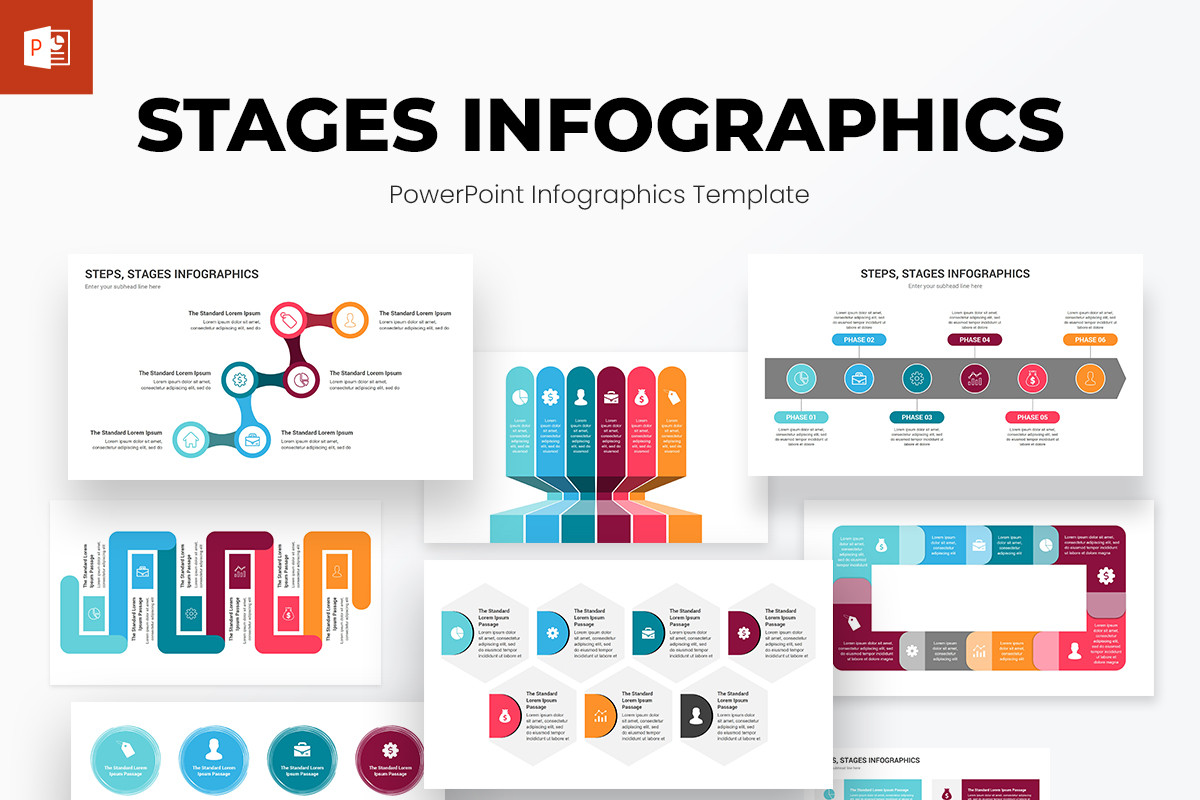 Stages Infographics PowerPoint Template | Nulivo Market